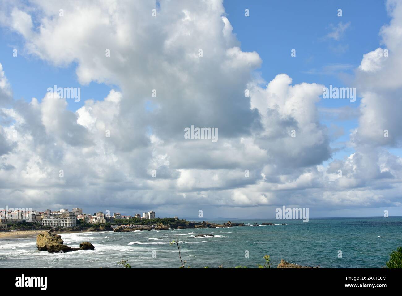 Biarritz ocean aerial view hi-res stock photography and images - Alamy