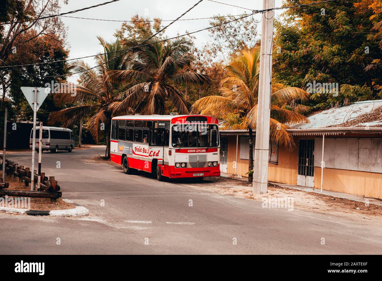 Public transportation in Mauritius Stock Photo - Alamy