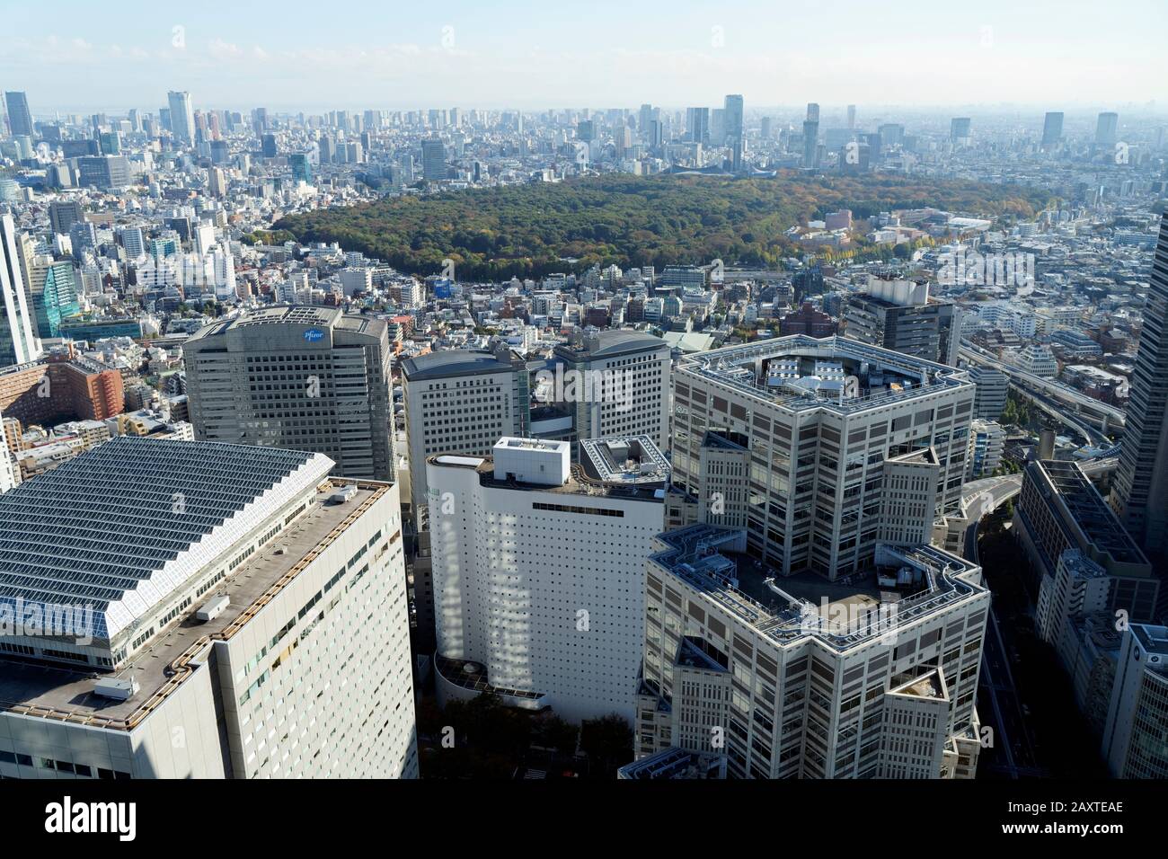 Tokyo city aerial view in morning Japan, shot on sixty megapixel camera ...