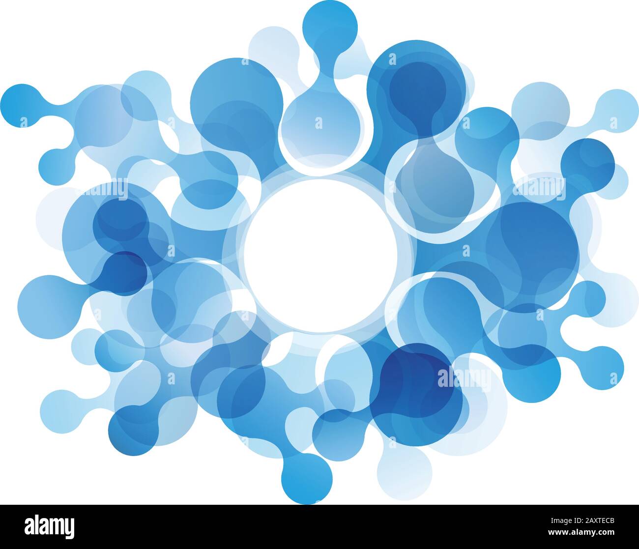 Vector Abstract background with blue circles Stock Vector Image & Art ...