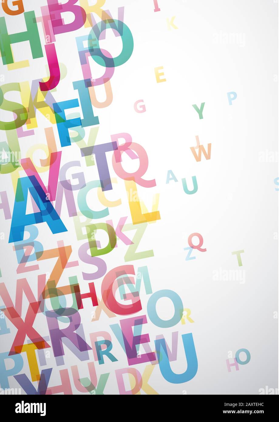 Flying letters hi-res stock photography and images - Alamy