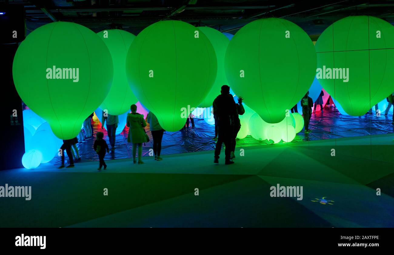 Tokyo, Japan: November 16, 2019: Digital Art Museum team Lab Tokyo ...