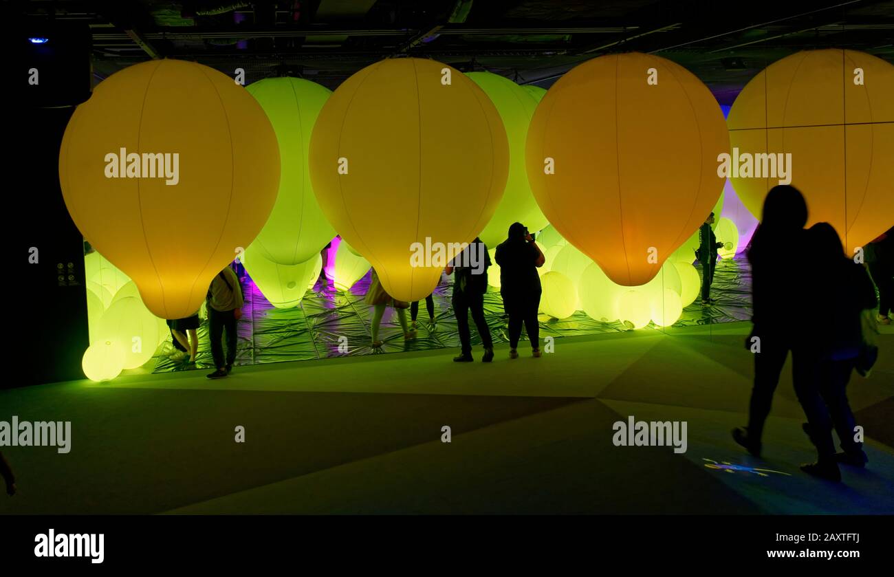Tokyo, Japan: November 16, 2019: Digital Art Museum team Lab Tokyo ...
