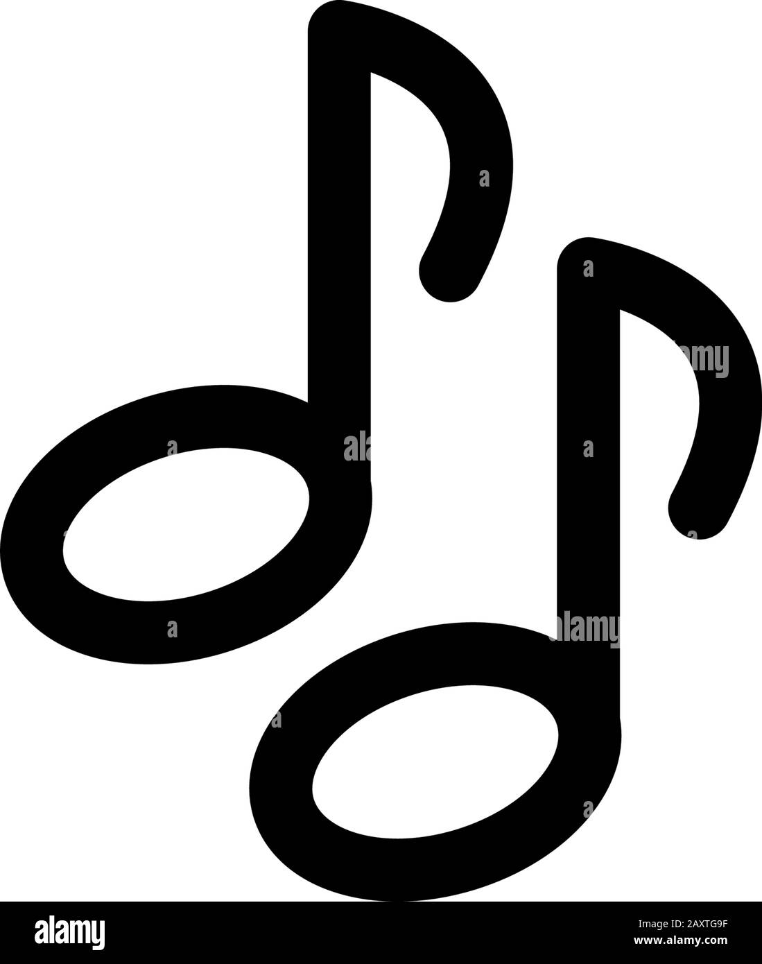 Music icon collection vector Black and White Stock Photos & Images - Alamy