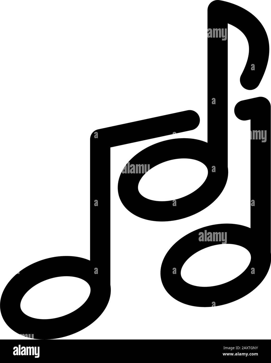 Music icon collection vector Black and White Stock Photos & Images - Alamy