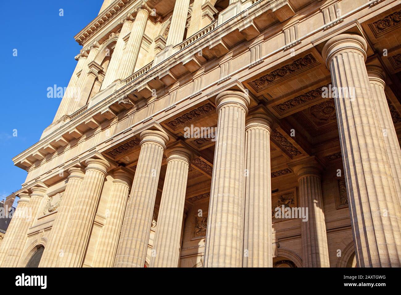 columns of the cathedral in baroque style Stock Photo - Alamy