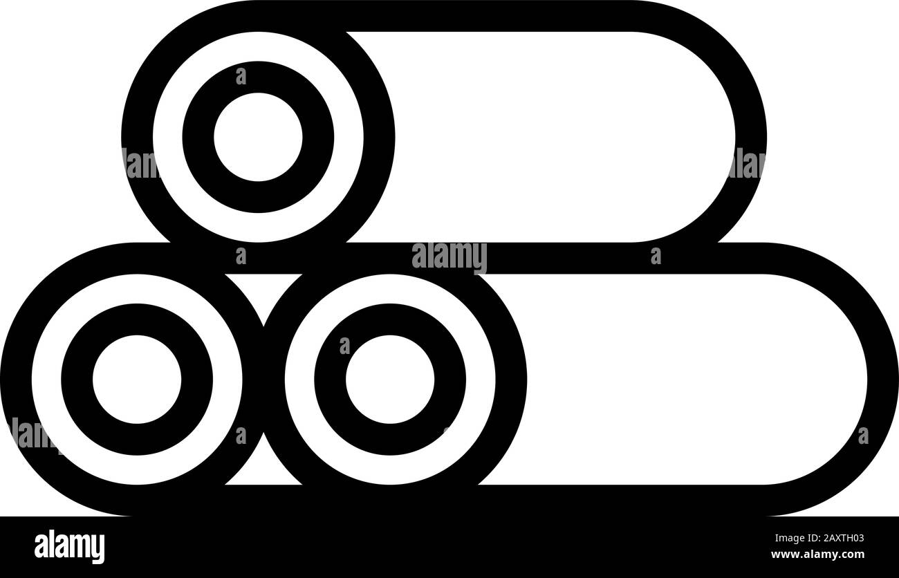 cutting down trees icon vector. Isolated contour symbol illustration ...