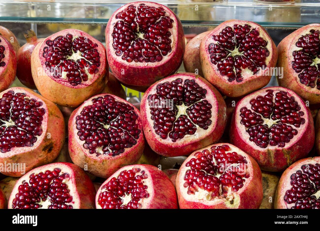 Pomegranate at local market in Israel Stock Photo - Alamy