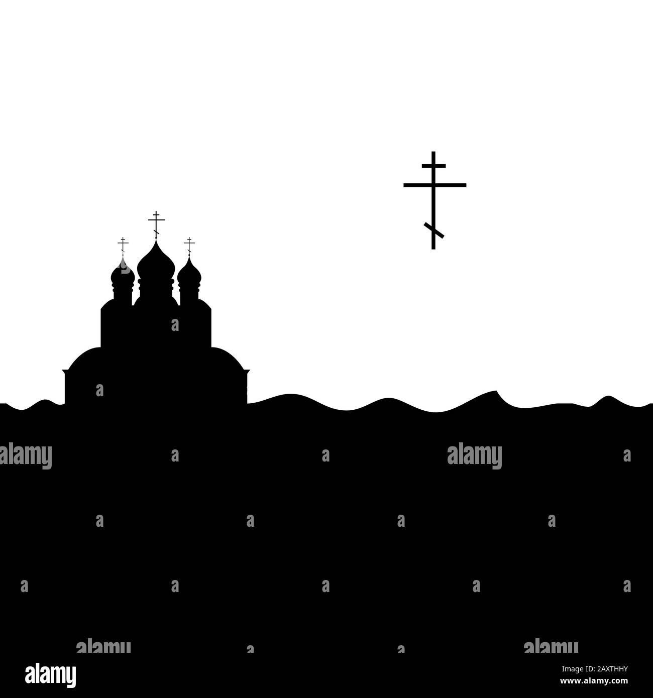 Orthodox christian cathedral Stock Vector Images - Alamy