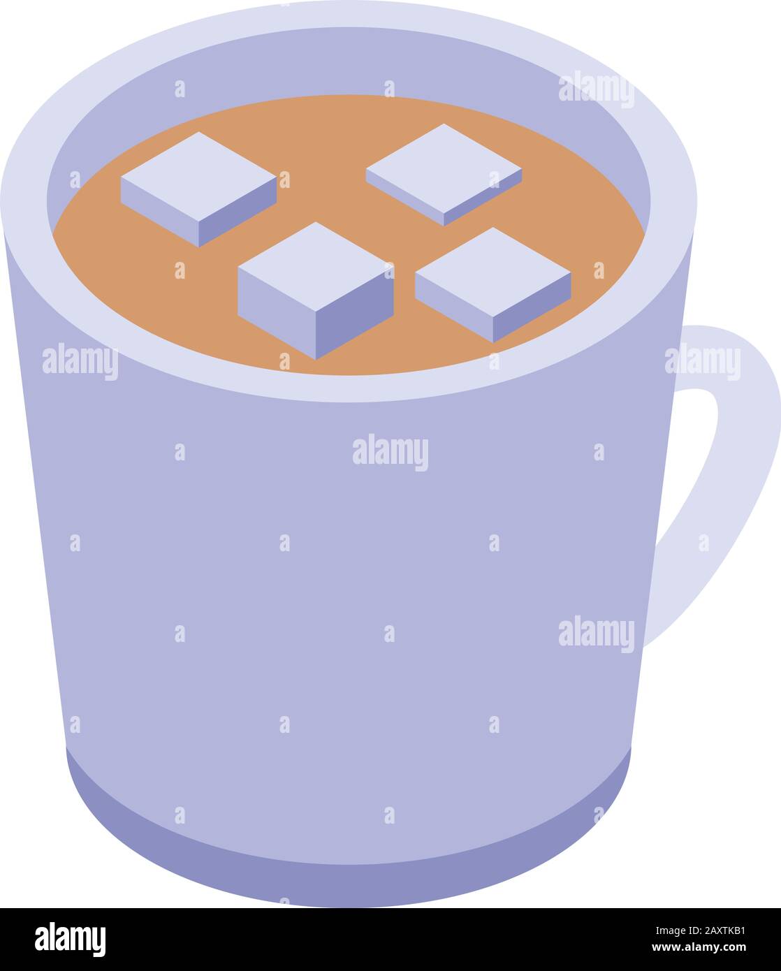 Marshmallow cocoa drink icon, isometric style Stock Vector Image & Art ...
