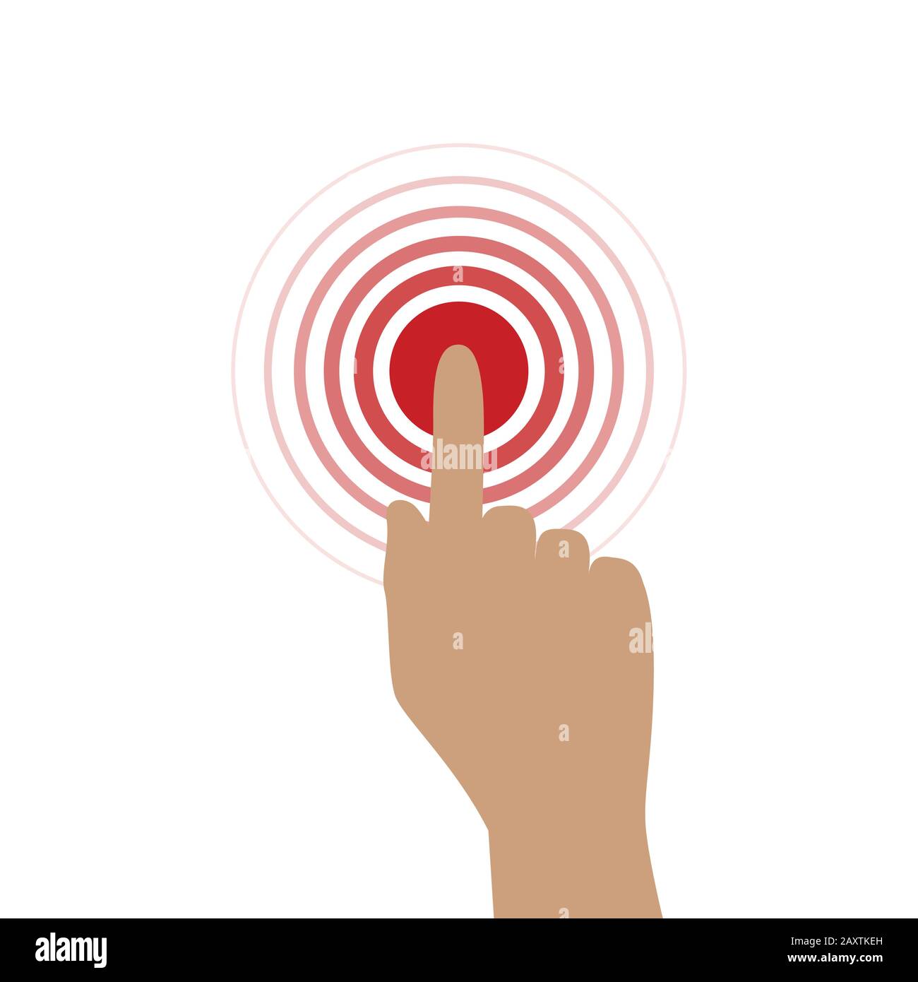 hand touch symbol icon on white background vector illustration EPS10 ...