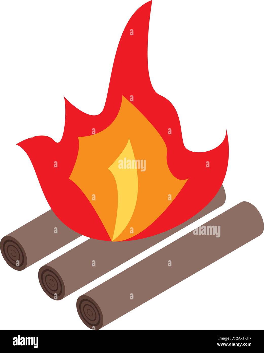 Small campfire icon, isometric style Stock Vector Image & Art - Alamy