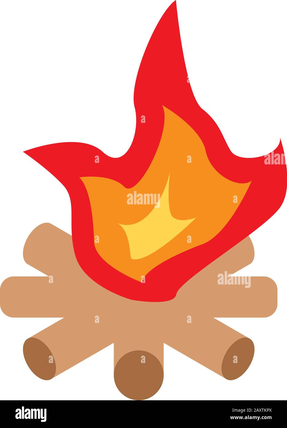 Nature campfire icon, isometric style Stock Vector Image & Art - Alamy