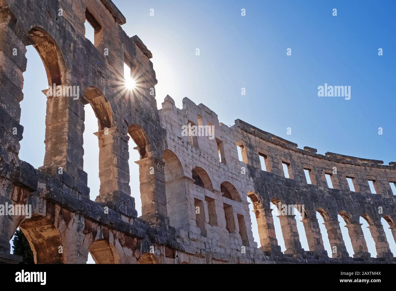 Roman amphitheatre Arena in Pula, Croatia Stock Photo - Alamy