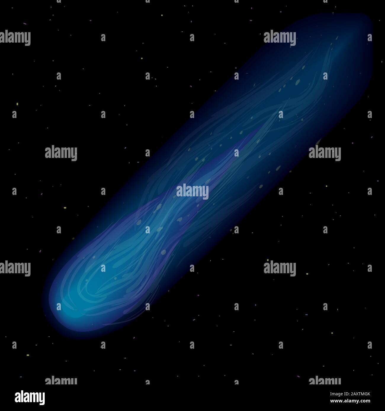 Comet on starry sky, vector illustration Stock Vector Image & Art - Alamy