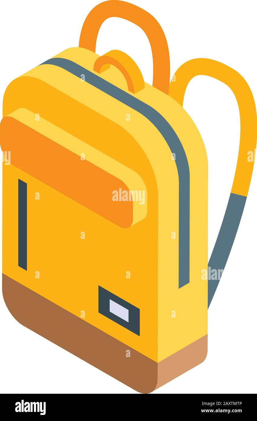 Kid backpack icon, isometric style Stock Vector Image & Art - Alamy