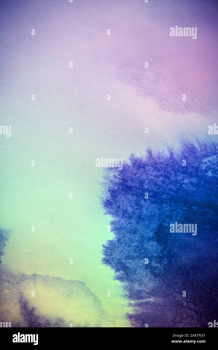 ink spot spreads on paper purple and pink color Stock Photo - Alamy