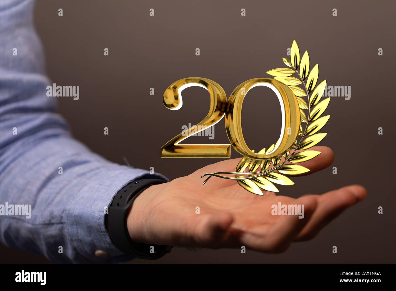 Golden number 20 hi-res stock photography and images - Alamy