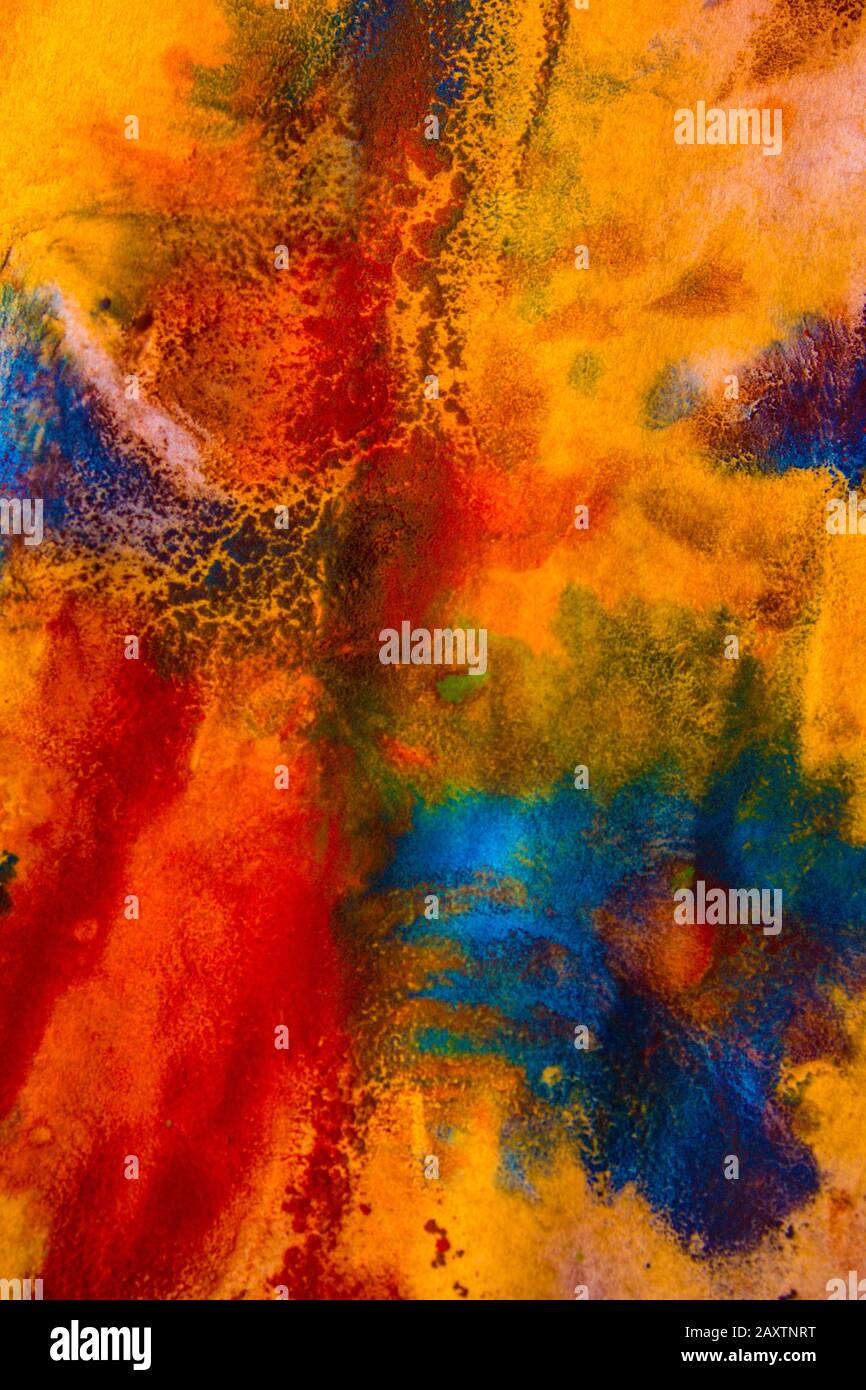 abstract yellow, paint stains on the surface Stock Photo - Alamy
