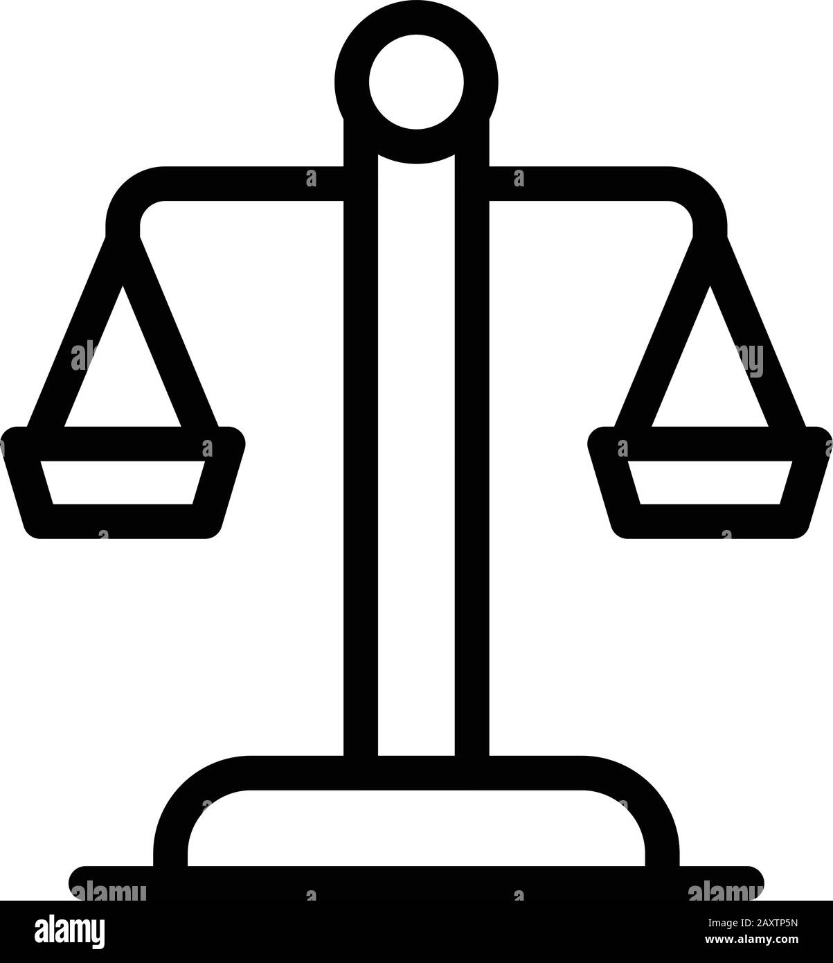 Judge balance icon, outline style Stock Vector Image & Art - Alamy