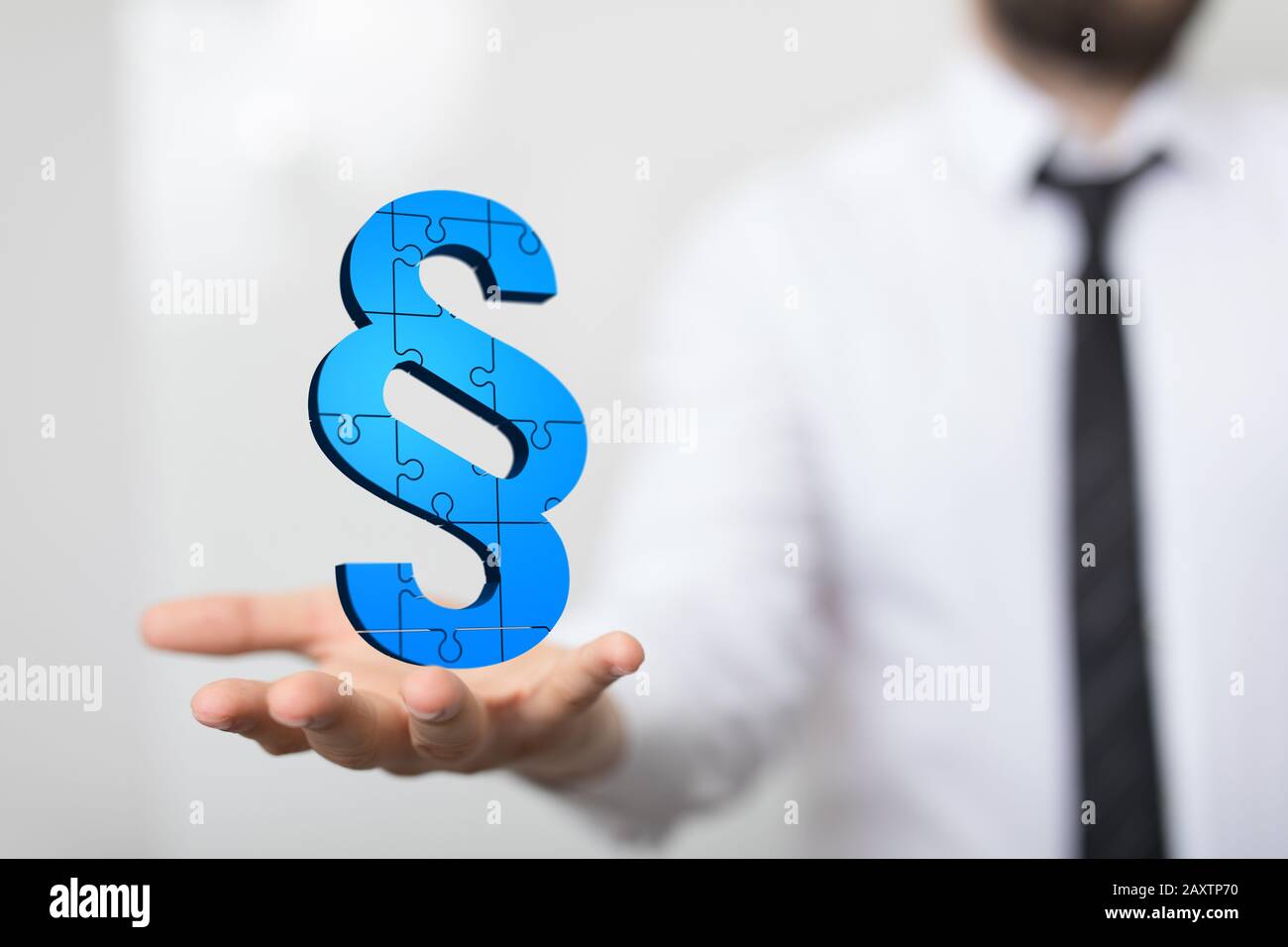 Illustration of a paragraph sign over someone's hand Stock Photo - Alamy