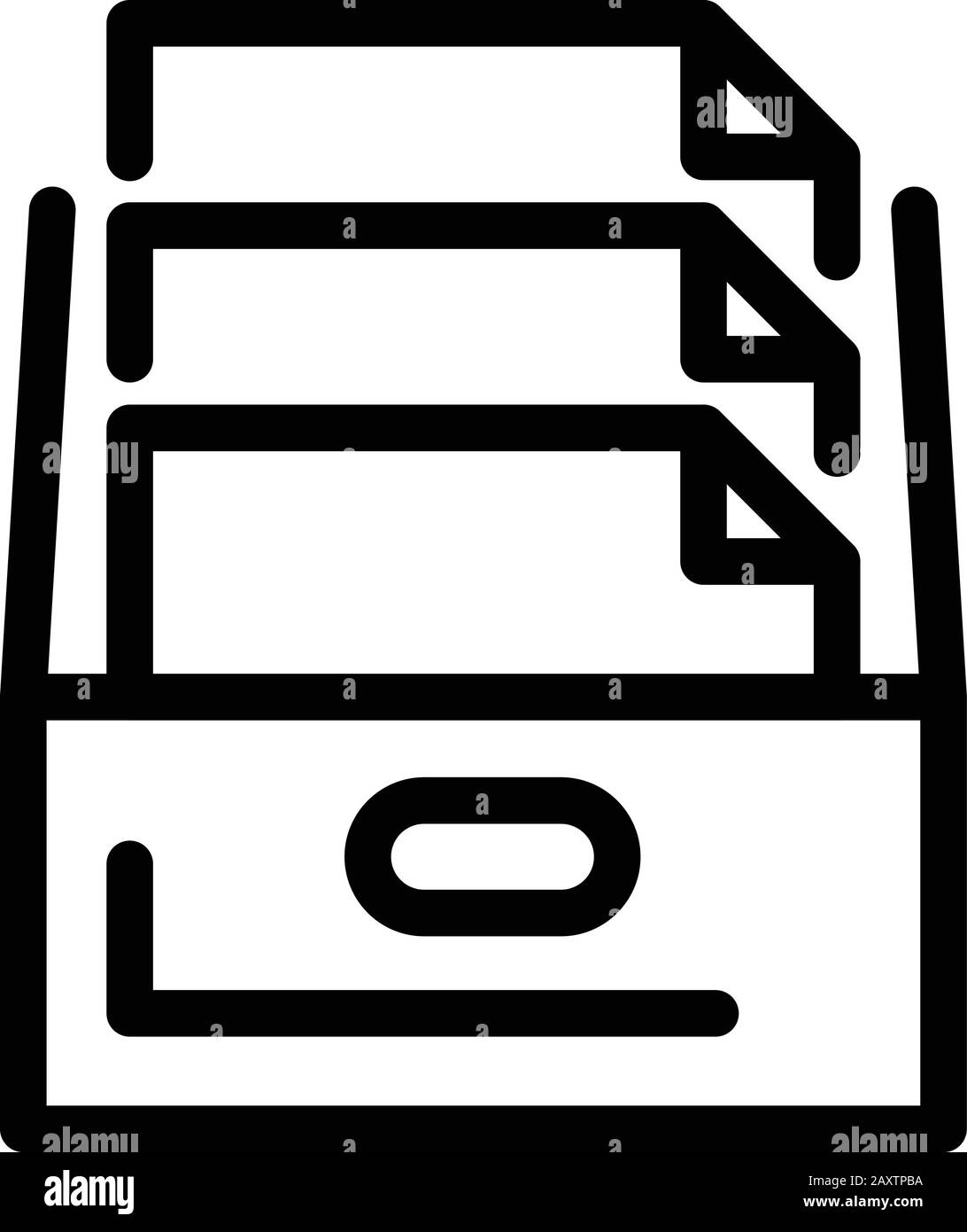 Police folders icon, outline style Stock Vector Image & Art - Alamy