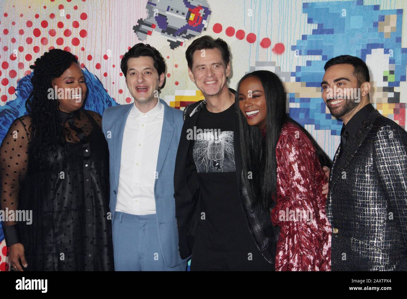 Los Angeles, USA. 12th Feb, 2020. Natasha Rothwell, Ben Schwartz, Jim ...