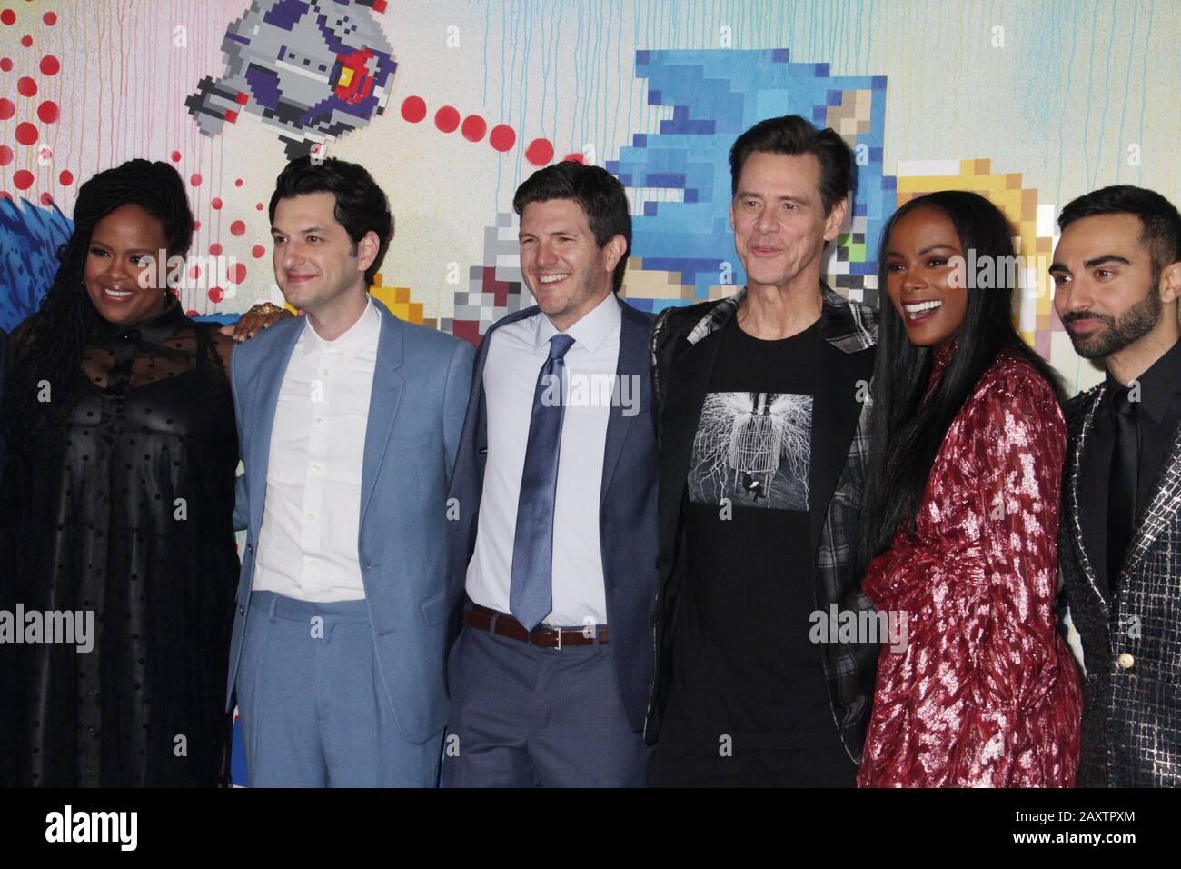 Los Angeles, USA. 12th Feb, 2020. Natasha Rothwell, Ben Schwartz, Jim ...