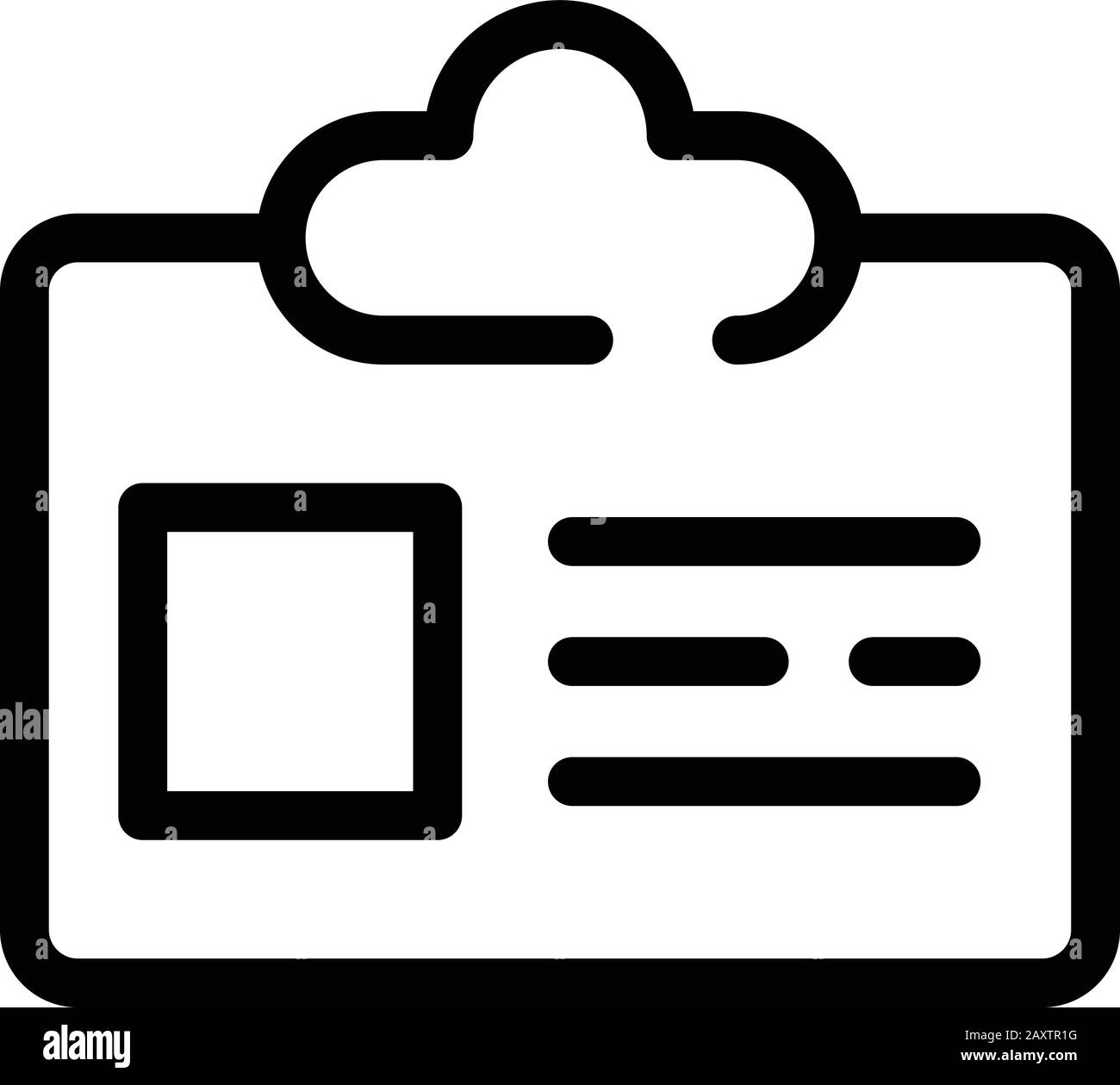 Police id card icon, outline style Stock Vector Image & Art - Alamy