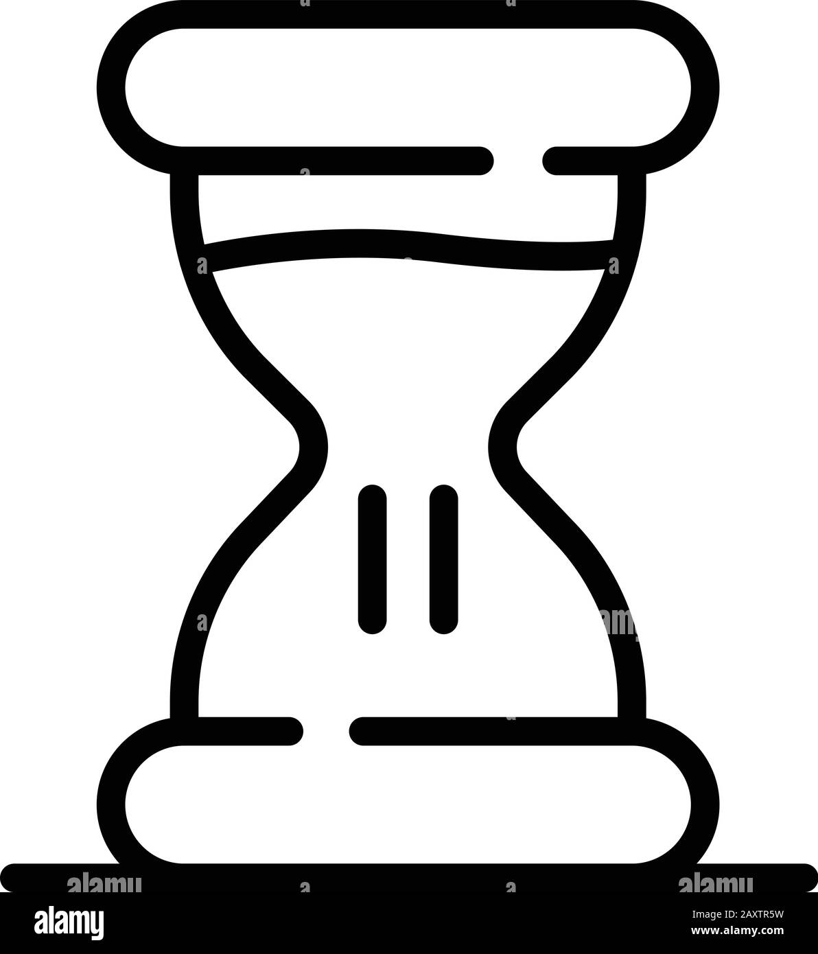 Hourglass icon, outline style Stock Vector Image & Art - Alamy