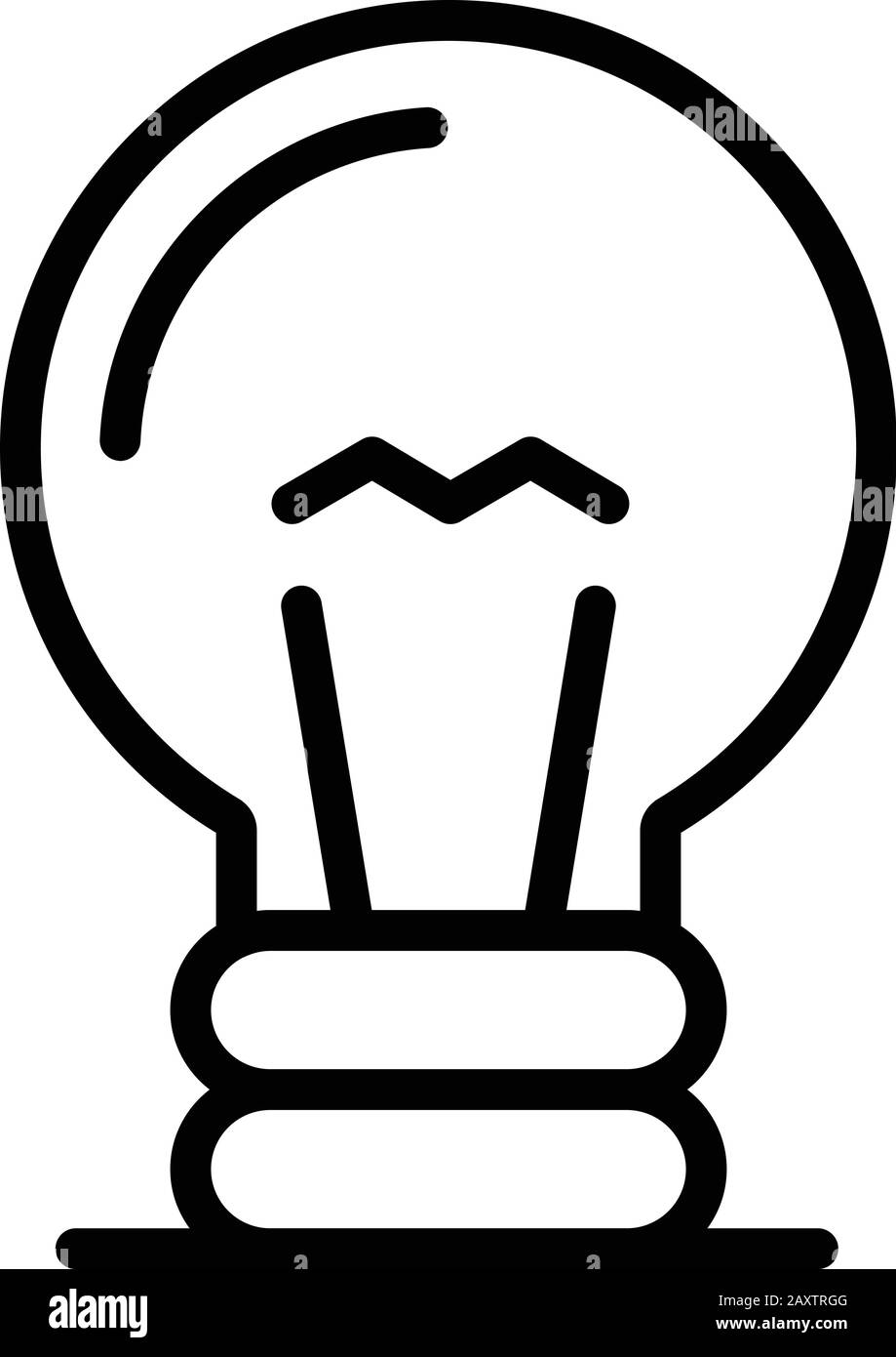 Light bulb icon, outline style Stock Vector Image & Art - Alamy