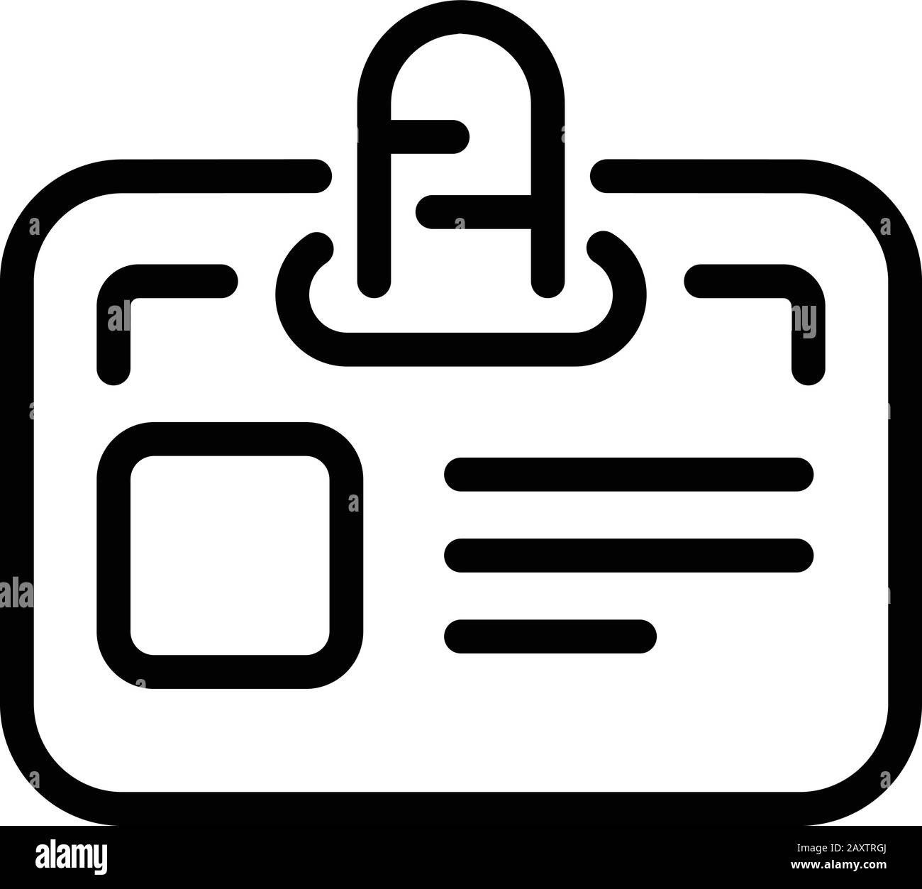 Tax id card icon, outline style Stock Vector Image & Art - Alamy