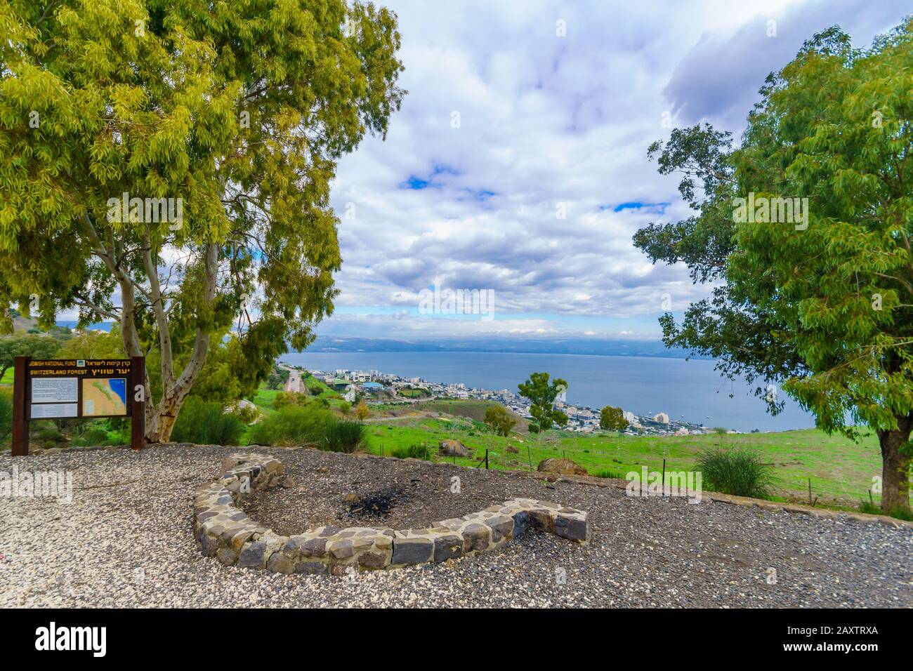 Tiberias, Israel - February 10, 2020: View of the Switzerland Forest ...