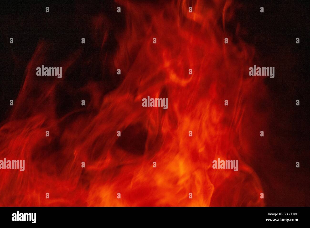 Texture of fire. Orange bright flame. Photo of a burning bonfire in a ...