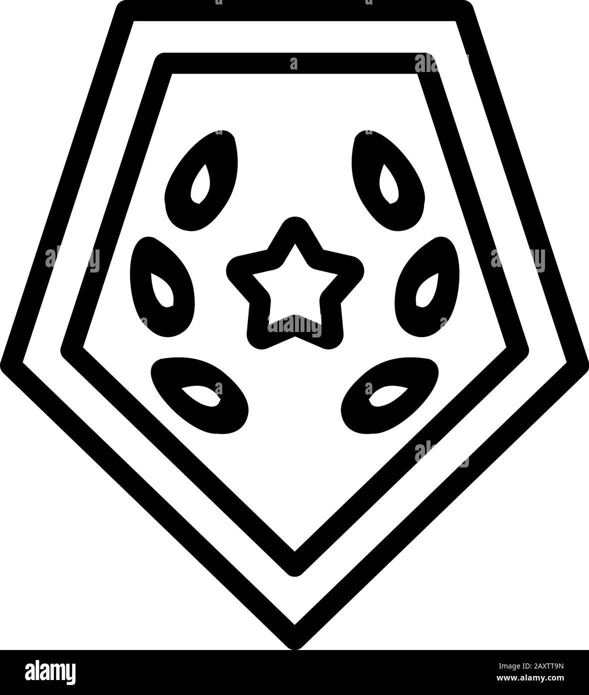 blazon Icon vector. Isolated contour symbol illustration Stock Vector ...