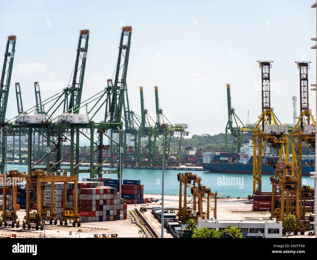 Psa container terminal port singapore hi-res stock photography and ...