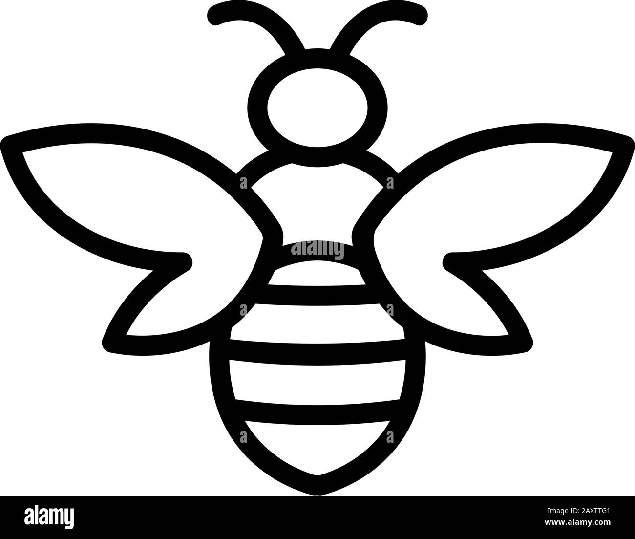 Bee Clip Art Outline