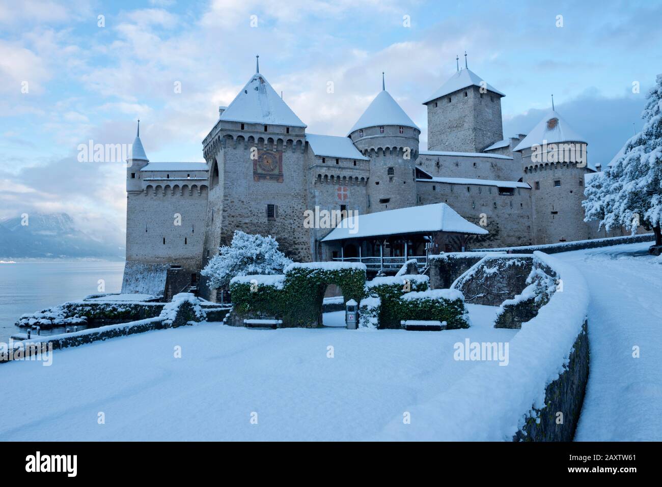 Chateau De Chillon Winter