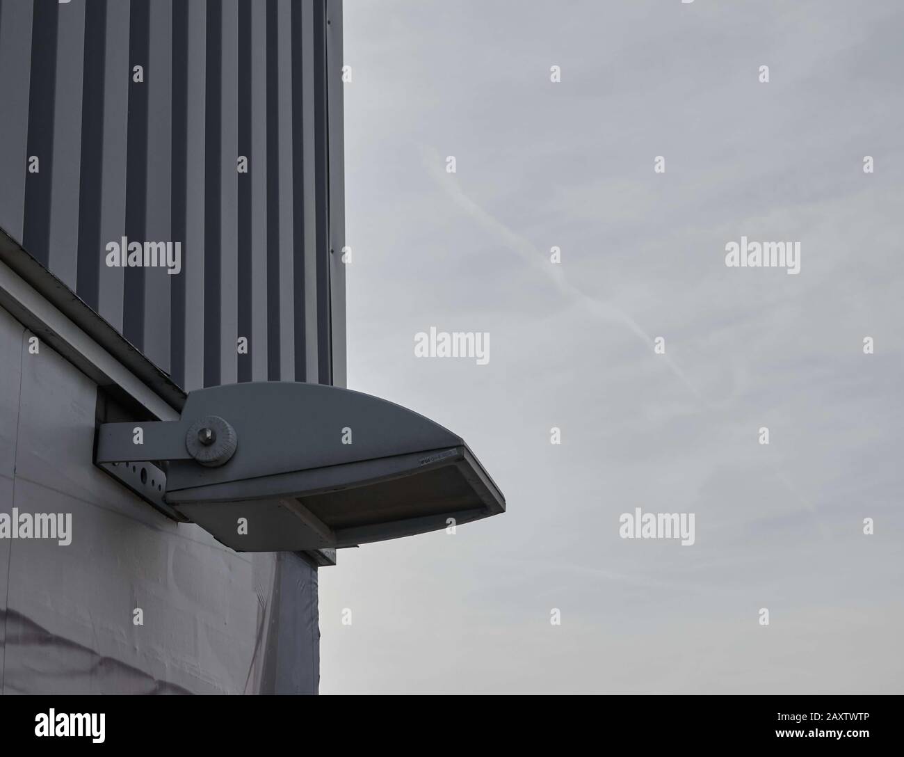 Closeup shot of a flood light on a building exterior Stock Photo - Alamy