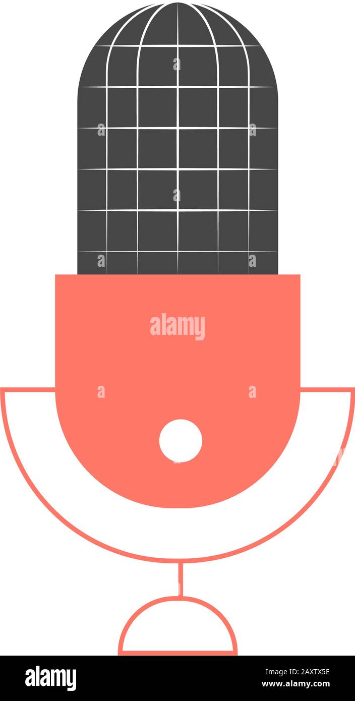 Vocal microphone stand on Stock Vector Images - Alamy