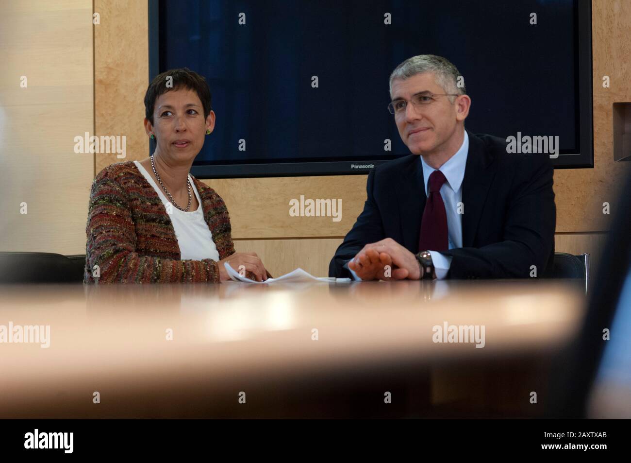 Ramez Sousou and Chief Executive Shaks Ghosh Stock Photo - Alamy