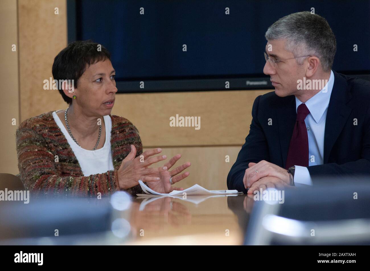 Ramez Sousou and Chief Executive Shaks Ghosh Stock Photo - Alamy