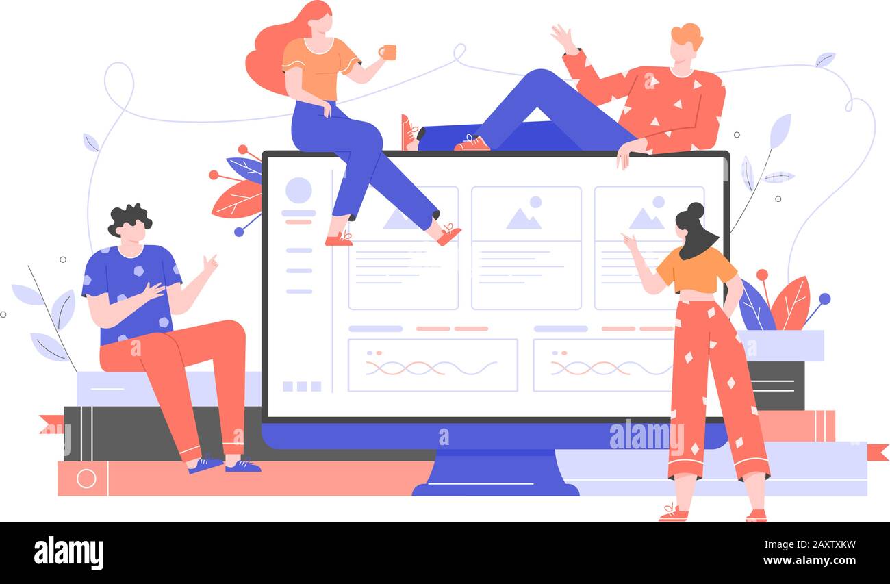 Project planning characters Cut Out Stock Images & Pictures - Alamy