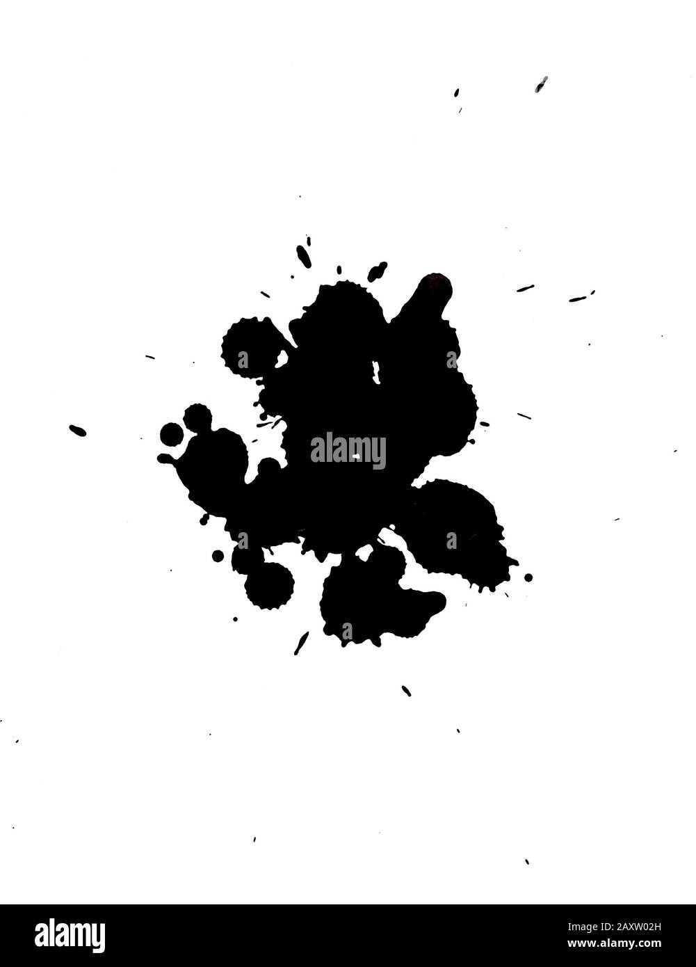 Black ink splatter paper hi-res stock photography and images - Alamy