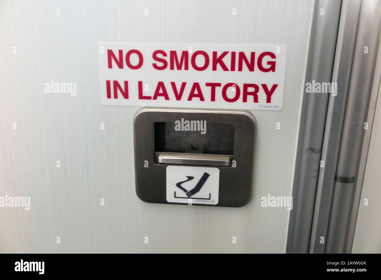 Airplane toilet door hi-res stock photography and images - Alamy