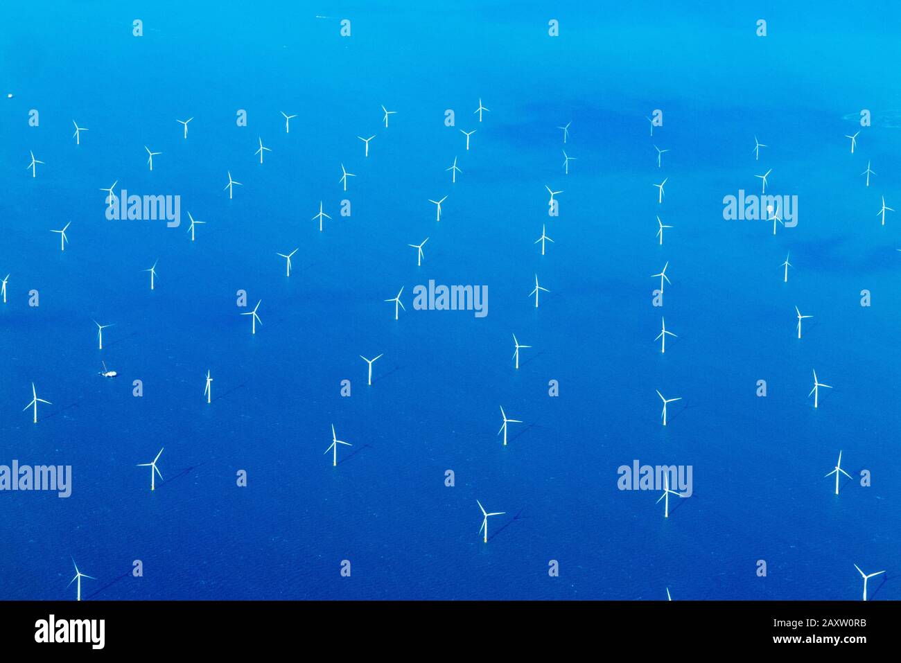 Wind turbines in english channel hi-res stock photography and images ...