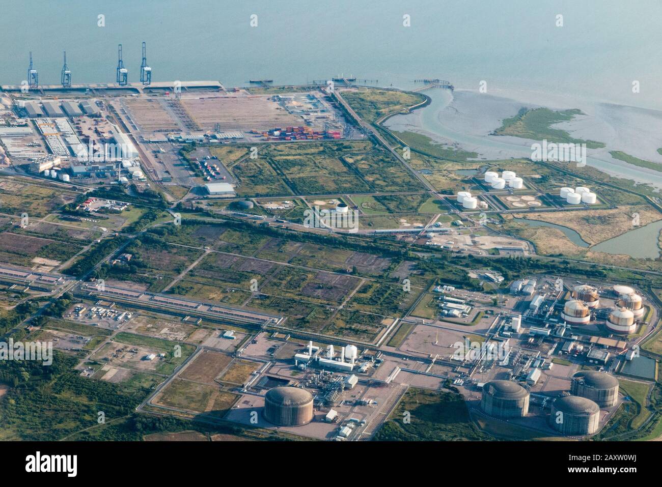 Isle of grain aerial hi-res stock photography and images - Alamy