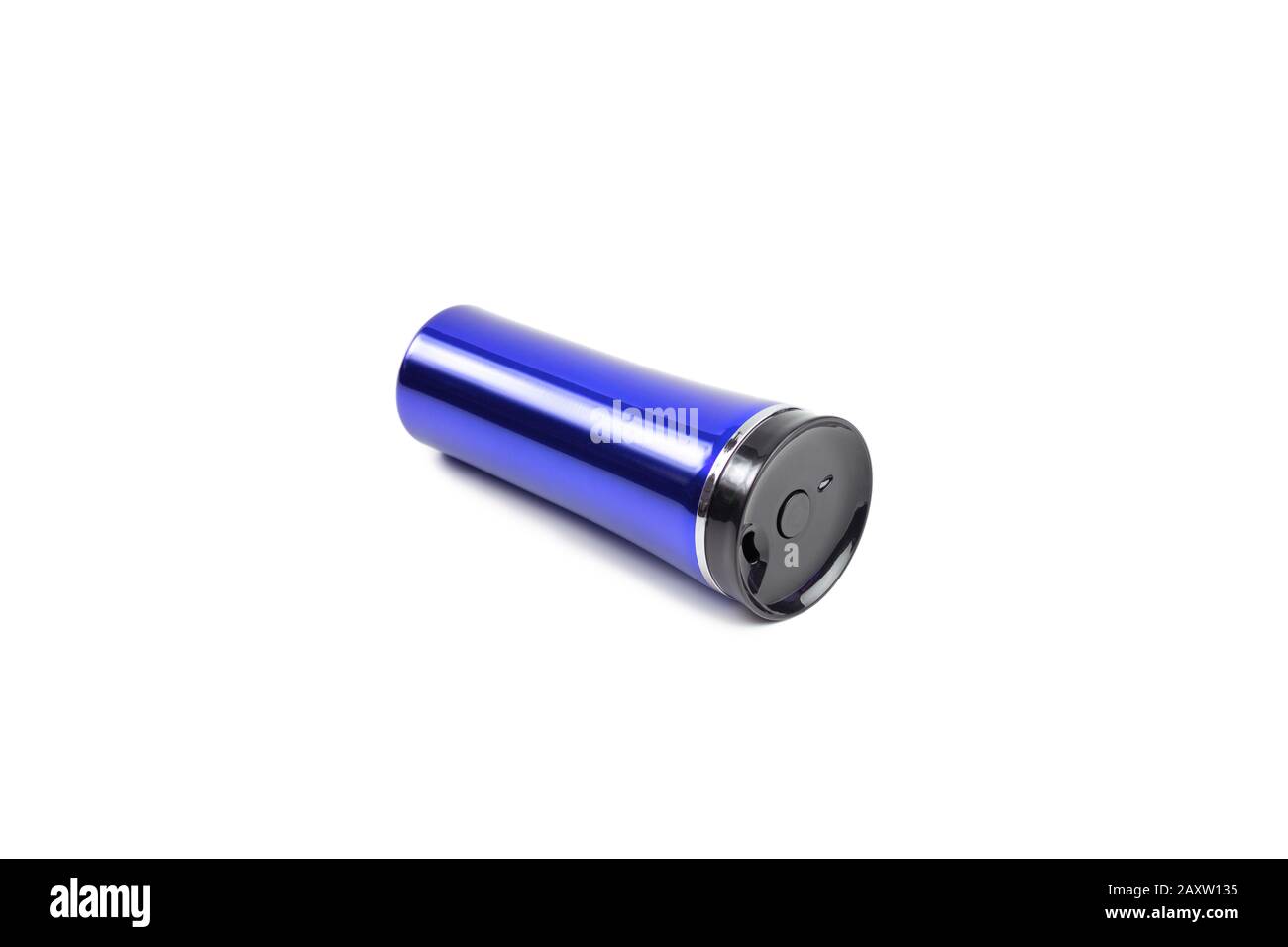 Blue thermos metal mug hi-res stock photography and images - Alamy