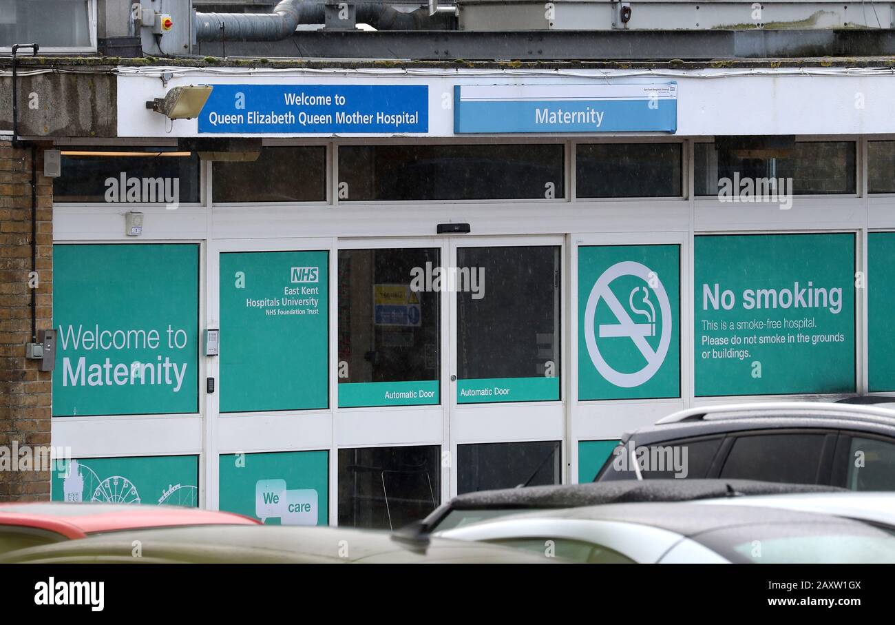 A view of the entrance to the maternity unit of the Queen Elizabeth the ...