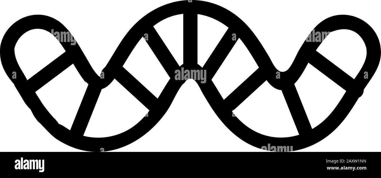 worm icon vector. Isolated contour symbol illustration Stock Vector ...